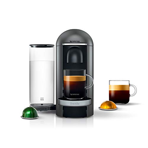 Nespresso BNV420TTN VertuoPlus Deluxe Espresso Machine by Breville,8 oz, Titan