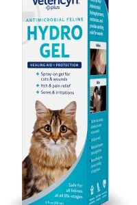 Vetericyn Plus Cat Wound Care Hydrogel Spray | Feline Healing Aid and Wound Protectant, Sprayable Gel to Relieve Cat Itchy Skin. 3 ounces