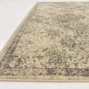 Unique Loom Tuareg Collection Vintage Distressed Traditional Area Rug, 8' x 10' Rectangle, Beige/Brown