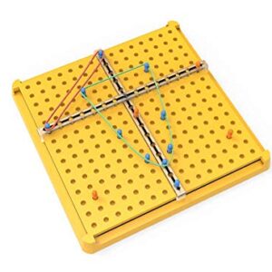 hand2mind XY Coordinate Pegboard Classroom Basics Kit, Prealgebra, Geo Board, Geometry Sets, Learning Shapes, Classroom Supplies, Math Manipulatives, (Set of 30)