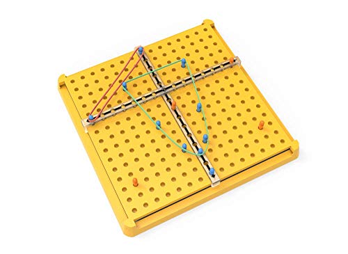 hand2mind XY Coordinate Pegboard Classroom Basics Kit, Prealgebra, Geo Board, Geometry Sets, Learning Shapes, Classroom Supplies, Math Manipulatives, (Set of 30)