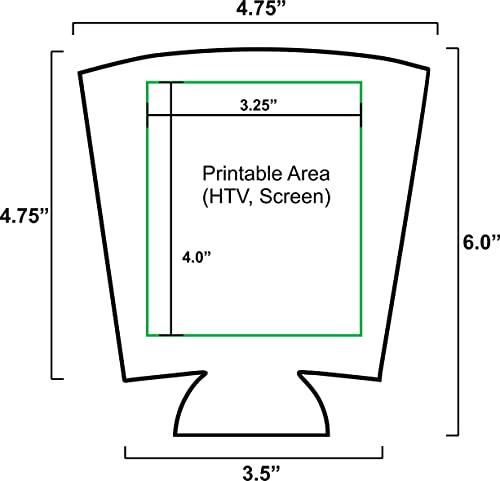 Blank Foam Pint Glass Coolies (Variety Color 6 Pack)