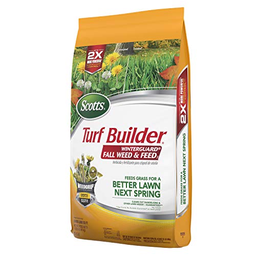 Scotts Turf Builder WinterGuard Fall Weed & Feed 3: Covers up to 5,000 sq. ft., Fertilizer, 14 lbs