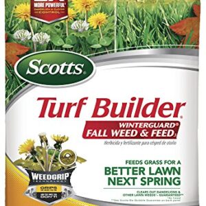 Scotts Turf Builder WinterGuard Fall Weed & Feed 3: Covers up to 5,000 sq. ft., Fertilizer, 14 lbs