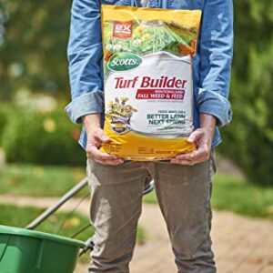 Scotts Turf Builder WinterGuard Fall Weed & Feed 3: Covers up to 5,000 sq. ft., Fertilizer, 14 lbs