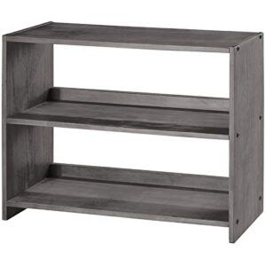 donco kids louver small bookcase, antique grey