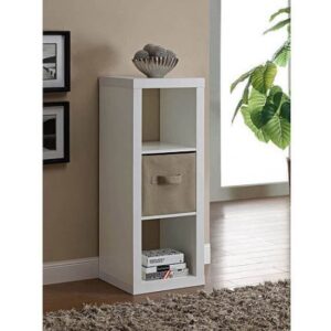 versatile better homes and gardens 3-cube organizer in white