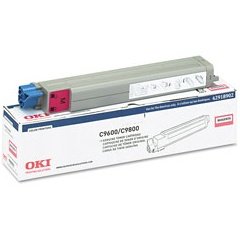 OKI 42918902 - OKI C9600 C9800 Magenta Toner Cartridge (15000 Yield)