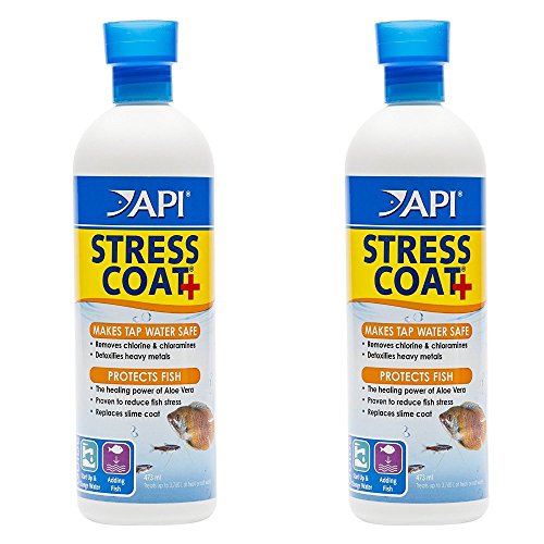 (2 Pack) API Stress Coat Fish and Tap Water Conditioner, 16-Ounce (Treats 946 Gallons) each