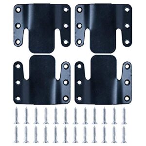 lazyme universal sectional sofa interlocking sofa connector bracket with hardware- 2 sets, 4 piece