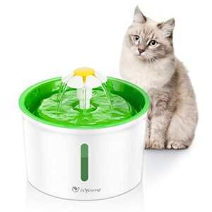 isyoung cat fountain 1.6l automatic pet water fountain pet water dispenser, dog/cat health caring fountain and hygienic dog fountain