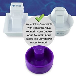 PET STANDARD Replacement Water Filter Compatible with PetSafe® Aqua Fountain Aqua Cube®, Aqua Fountain Aqua Falls® and Current Pet Water Fountain, Pack of 12