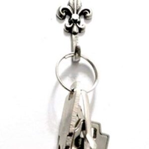 Mini Metal Fleur De Lis Wall Decor Hooks, Set of 3, Silver