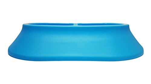 Black Duck Brand Set of 2 Large Pet Bowls! 3 and 6 BPA Free! (Blue Oblong 2pk)