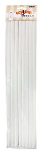 pme easy cut dowels 40 cm (16-inch), pack of 8, standard, white