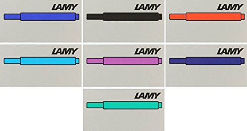 Marketfair Lamy Assorted Fountain Pen Ink Cartridges, 7 Packs, 35 Cartridges AL Star,Safari