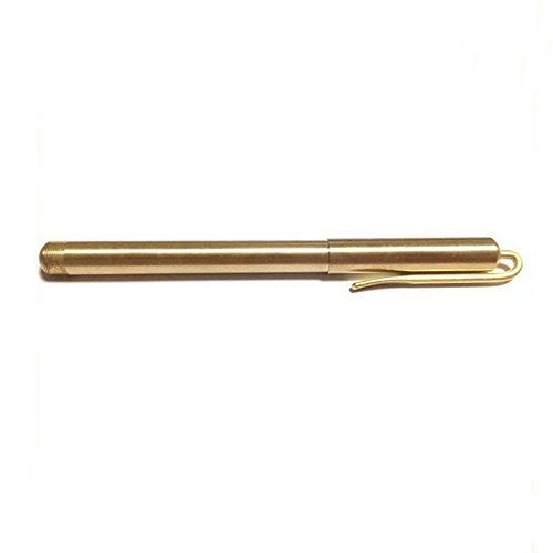 EKLOEN Solid Brass Pen, EDC Pocket Pen Signature Pen Pocket Pen with Clip