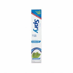 Spry Xylitol Toothpaste, Fluoride-Free, Natural Peppermint, Anti-Plaque and Tartar Control, 5 oz (2 Pack)