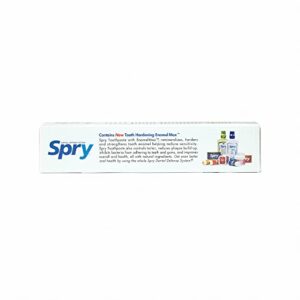 Spry Xylitol Toothpaste, Fluoride-Free, Natural Peppermint, Anti-Plaque and Tartar Control, 5 oz (2 Pack)