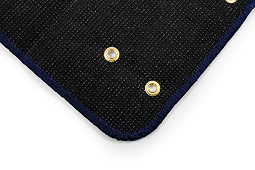 Camco 42937 RV Step Rug ( Premium Wrap Around , Turf Material (22" x 20") - Blue)