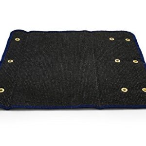 Camco 42937 RV Step Rug ( Premium Wrap Around , Turf Material (22" x 20") - Blue)