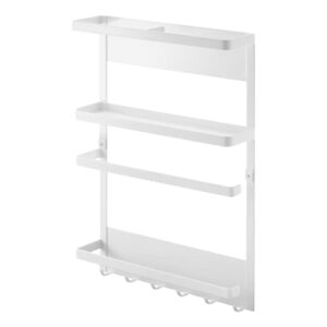 yamazaki home 2560 kitchen rack-magnetic storage holder & organizer, one size, white