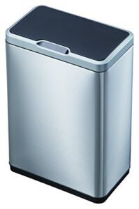 eko mirage sensor bin 45l, metal, matt s/s, 27 x 46 x 65.5 cm