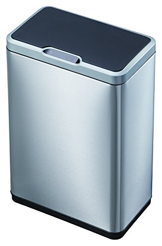 EKO Mirage Sensor Bin 45L, Metal, Matt S/S, 27 x 46 x 65.5 cm