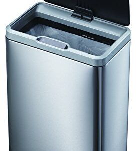 EKO Mirage Sensor Bin 45L, Metal, Matt S/S, 27 x 46 x 65.5 cm