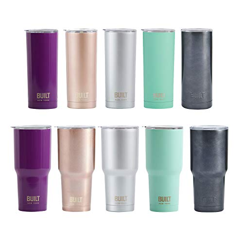 BUILT 20 Ounce Double Wall Stainless Steel Tumbler Gold 5193243