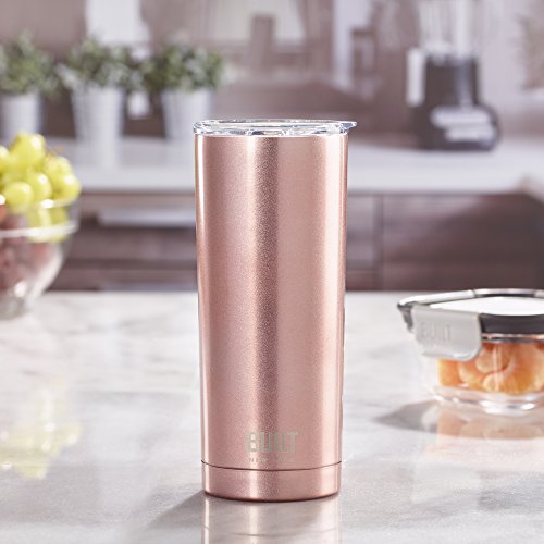 BUILT 20 Ounce Double Wall Stainless Steel Tumbler Gold 5193243