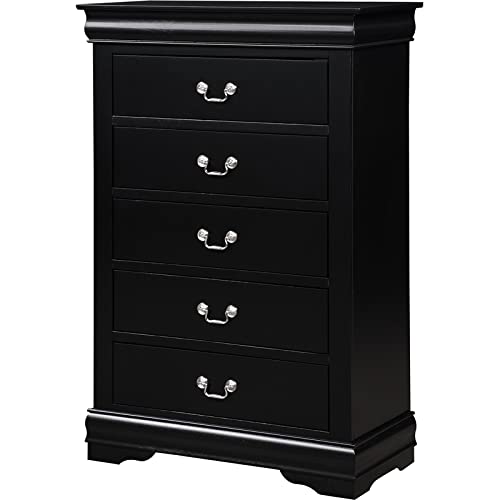 ACME Furniture Louis Philippe Chest, Black, One Size