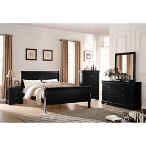 ACME Furniture Louis Philippe Chest, Black, One Size