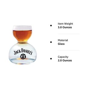 Jack Daniel's Chaser Jigger Double Bubble Shot Glass - 3 Oz by Jack Daniel's