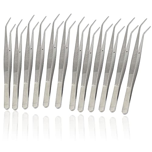 OdontoMed2011 Set of 12 EA College Cotton Dressing PLIER 6" Dental Instruments Premium Stainless Steel ODM