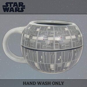 Silver Buffalo Star Wars Death Star 3D Sculpted Ceramic Mug, 20 Ounces