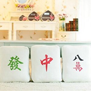 Nunubee Mahjong Pillow Throw Pillow Cushion Stuffed Toys(Pattern11)