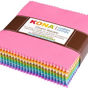 Kona Cotton Pastel 101 Palette Charm Square 101 5-inch Squares Charm Pack Robert Kaufman CHS-562-101