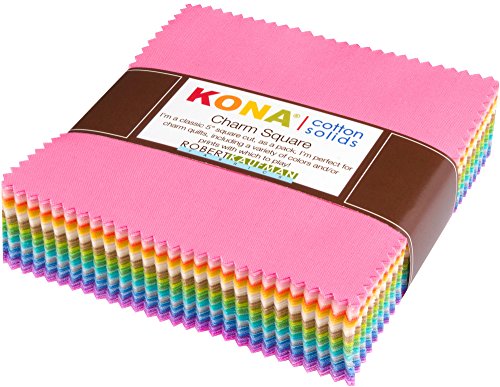 Kona Cotton Pastel 101 Palette Charm Square 101 5-inch Squares Charm Pack Robert Kaufman CHS-562-101