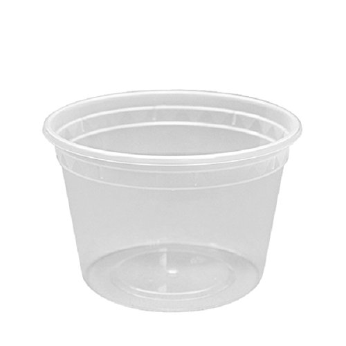 Karat FP-IMDC16-PP 16 oz 3.35"x 4.61"x 3" Deli Containers with Lids (Pack of 240)