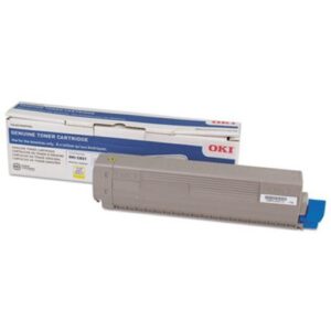 oki 44844509 - oki yellow toner cartridge - yellow - led - 10000 page