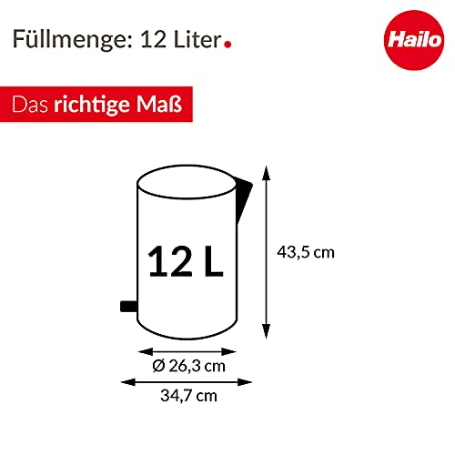 Hailo 0517-030 Pure M, White, 27 x 27 x 43 cm, Weiß