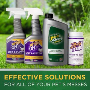 Urine Off Yard Clean Green Yard and Kennel Odor Eliminator | Cat & Dog Urine Off Odor Eliminator | Earth Friendly | Concentrate 20:1 | 32 oz.