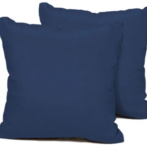 TK Classics PILLOW-NAVY-S-2x Outdoor Pillow, Small (Pack of 2), Navy 2 Count