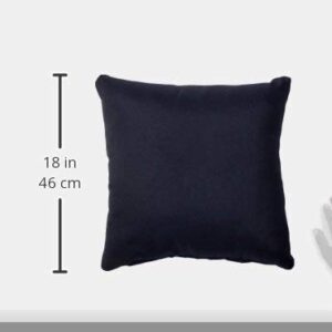 TK Classics PILLOW-NAVY-S-2x Outdoor Pillow, Small (Pack of 2), Navy 2 Count