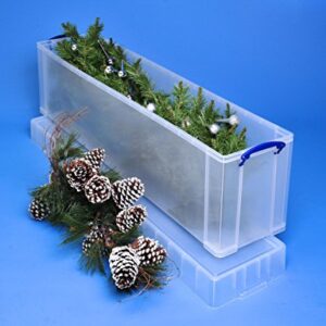 Really Useful Storage Box 77 Litre Clear