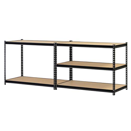 Muscle Rack 5-Shelf Steel Shelving, Silver-Vein (18.11 x 35.43 x 70.87 inches)