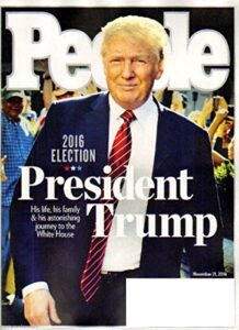 people magazine (november 21, 2016) donald trump cover