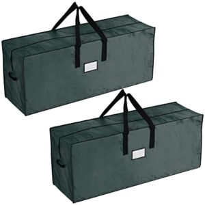 elf stor bag for christmas tree storage, (2) large bags - green