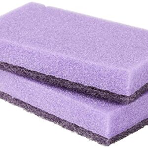 Scotch-Brite Fiber with Sponge, Polyurethane, Purple (Extreme), 2 Unidad